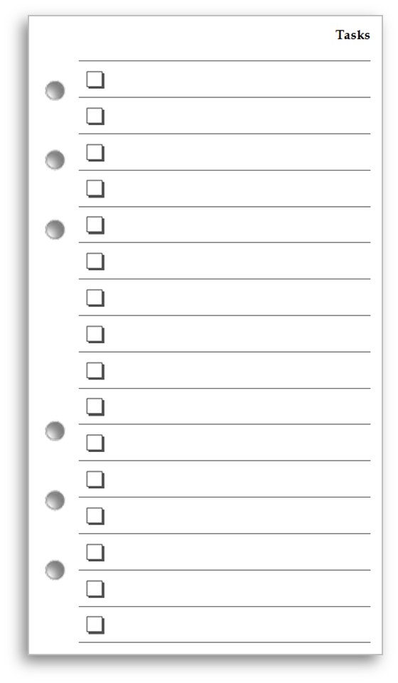 My Life All in One Place: New and improved task pages to download for ...