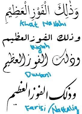 Font Khat Tsuluts - Kaligrafi Arab Islami Terbaik ️ ️ ️