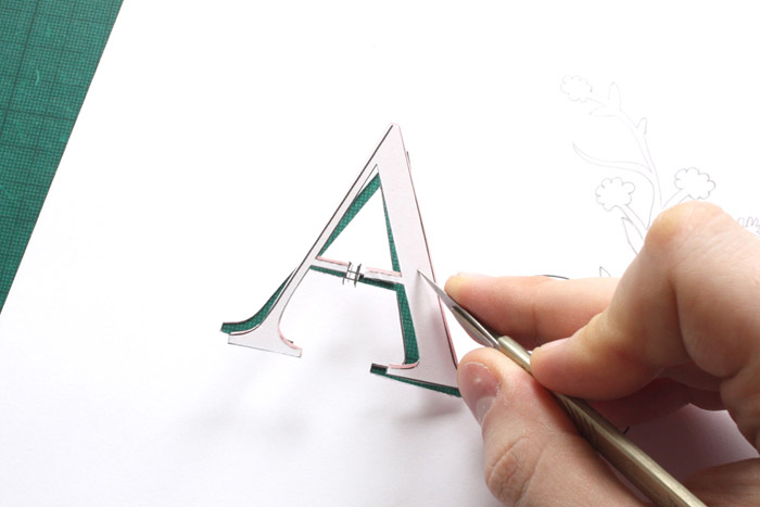 DIY: Customized Initial Papercut by Mr. Yen | Poppytalk archive