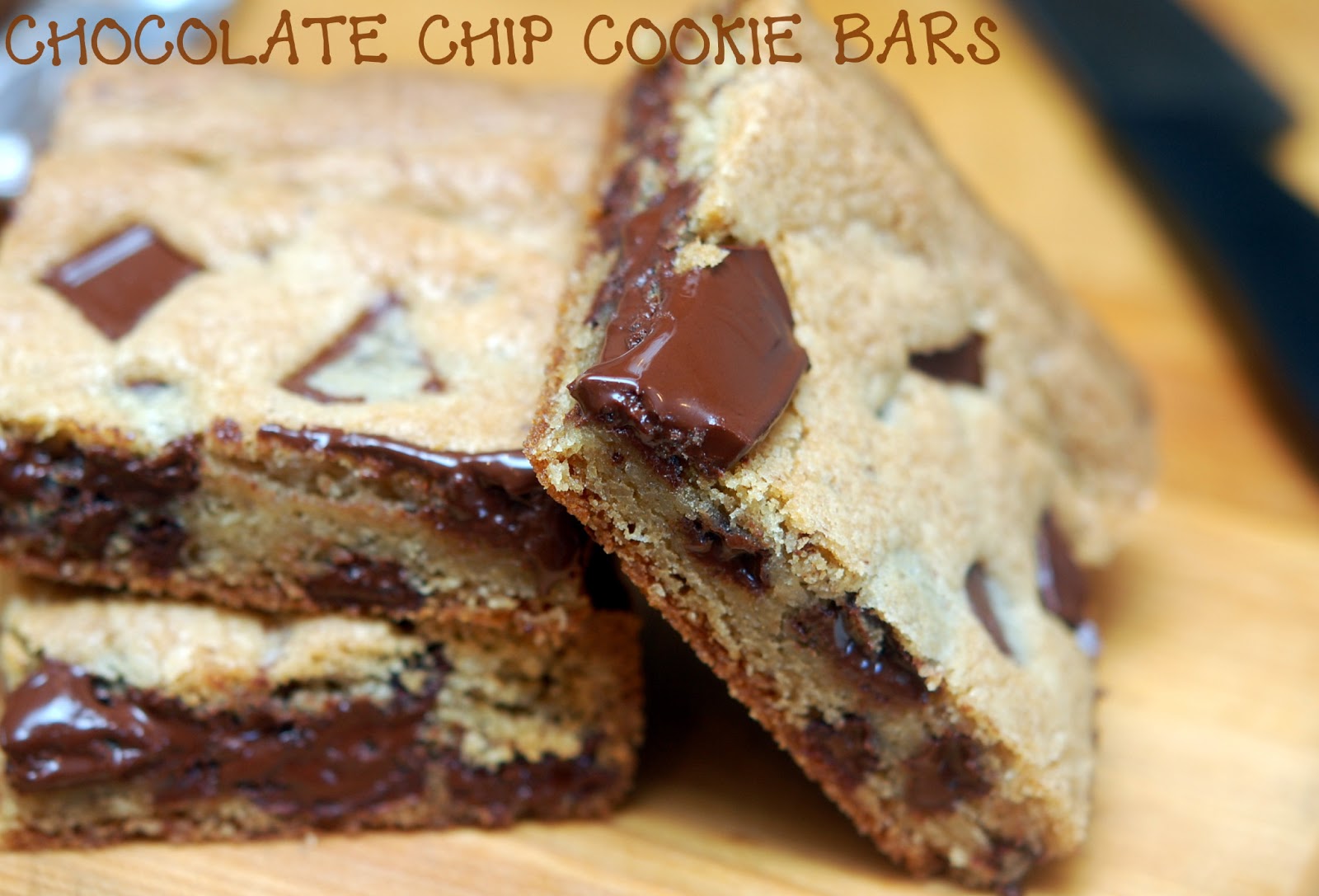 OOEY GOOEY CHOCOLATE CHUNK BARS - Hugs and Cookies XOXO