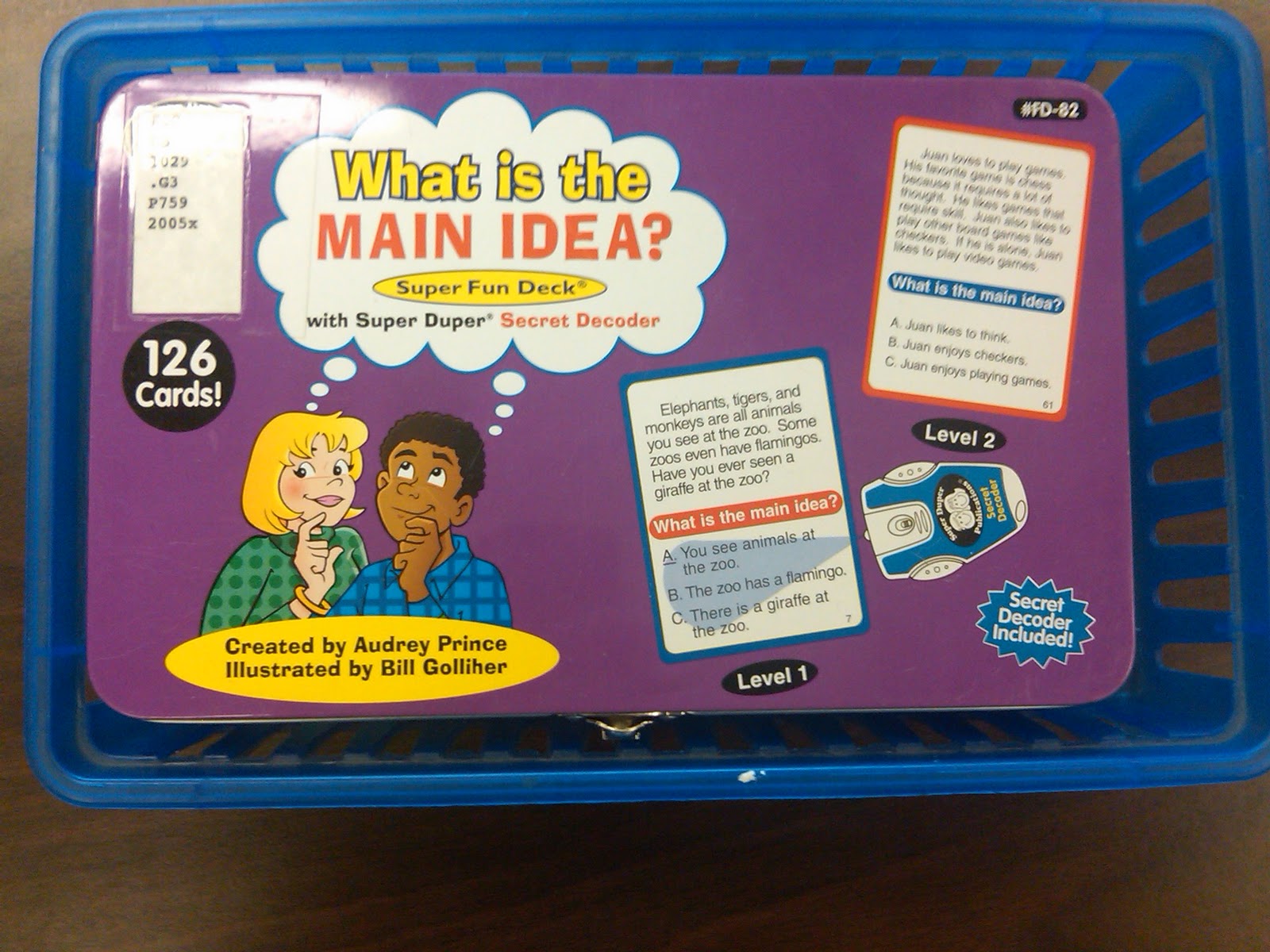 The Superlative Six: Week 3: Main Idea (& Spelling BAM! Game)