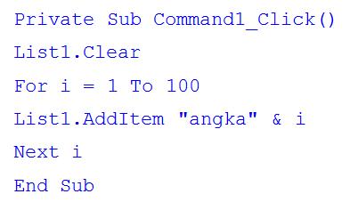 Percabangan dan Perulangan Lanjutan Visual Basic 6.0