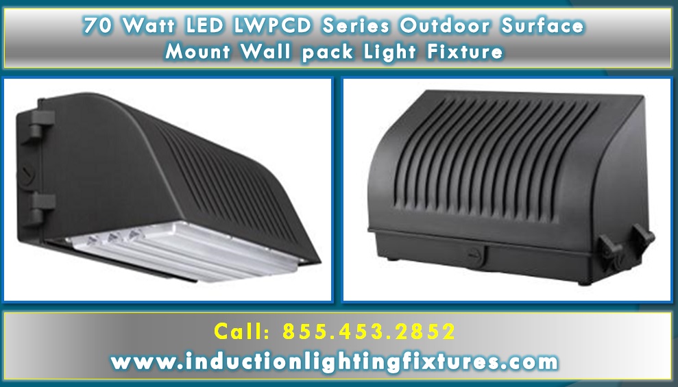 Induction Lighting Fixtures: DLC Certified 70 Watt LED Outdoor Surface ...