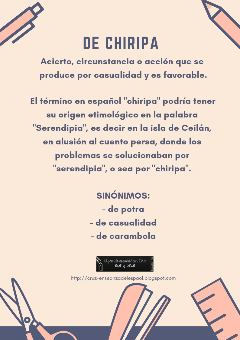 ELE y DELE: De chiripa