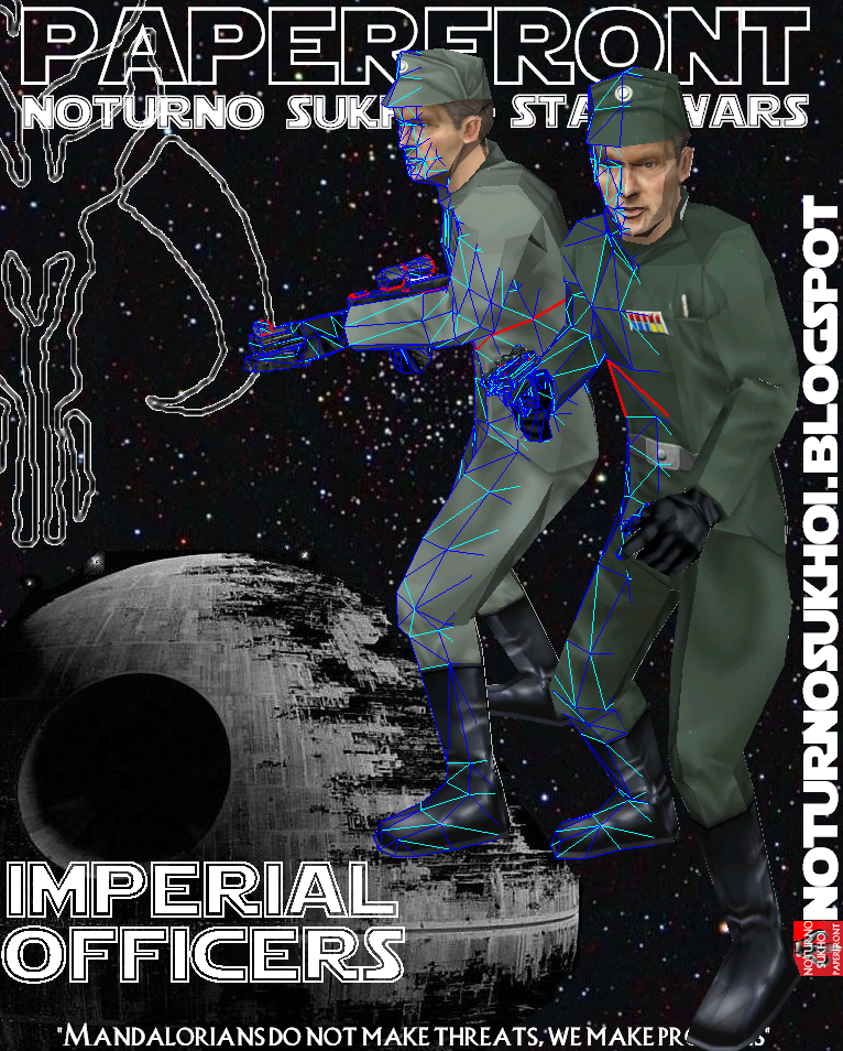 Noturno Sukhoi: Star Wars Imperial Officers_Papercraft