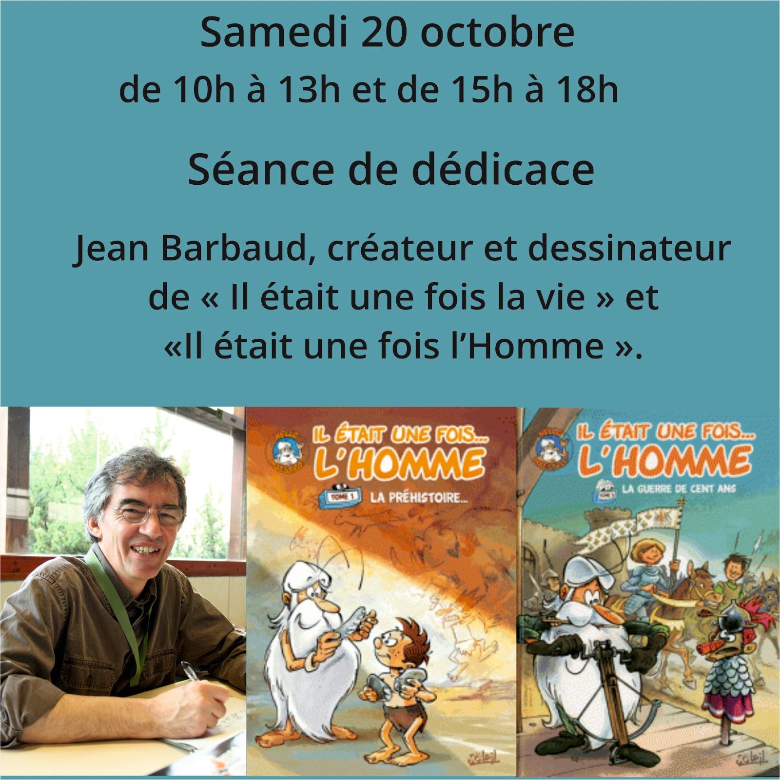 Jean Barbaud cartoons: Dédicace à Poitiers (Sud)