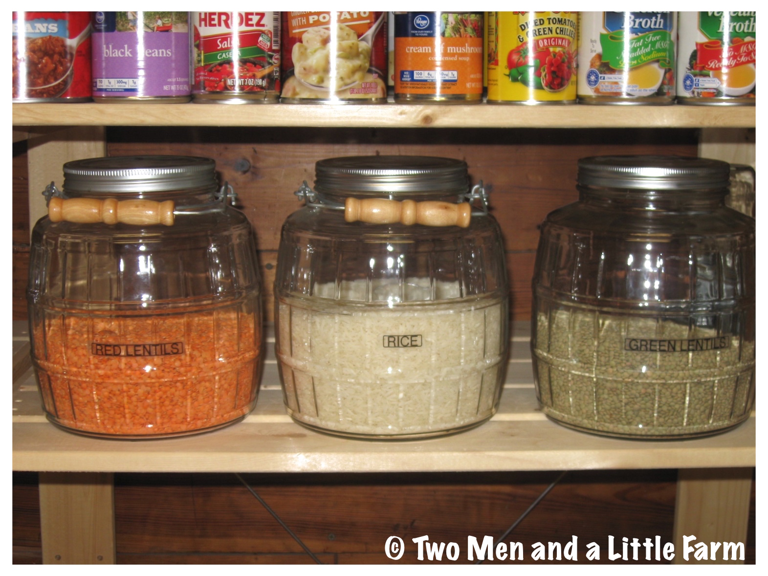 Two Men and a Little Farm: BARREL JAR STORAGE