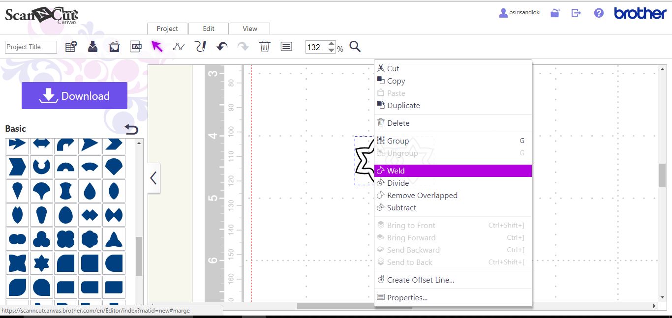 How to make a simple and detailed stencil in Brother Scan and Cut ...