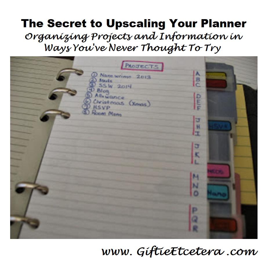 Giftie Etcetera: Upscale Planning: Rising Above A Mere Calendar With ...