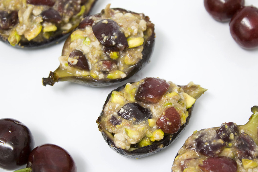 e-cocinablog: Brevas con cerezas, pistachos y foie