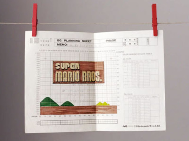 See Original Graph Paper Sketches That Became 'Super Mario Bros ...