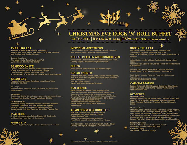 薇の心房園地 : 槟城美食: Christmas Eve Rock 'N' Roll Buffet 2015 | Hard Rock ...