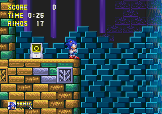 Sonic 3 Unlocked: Hydrocity Zone intro area: the door