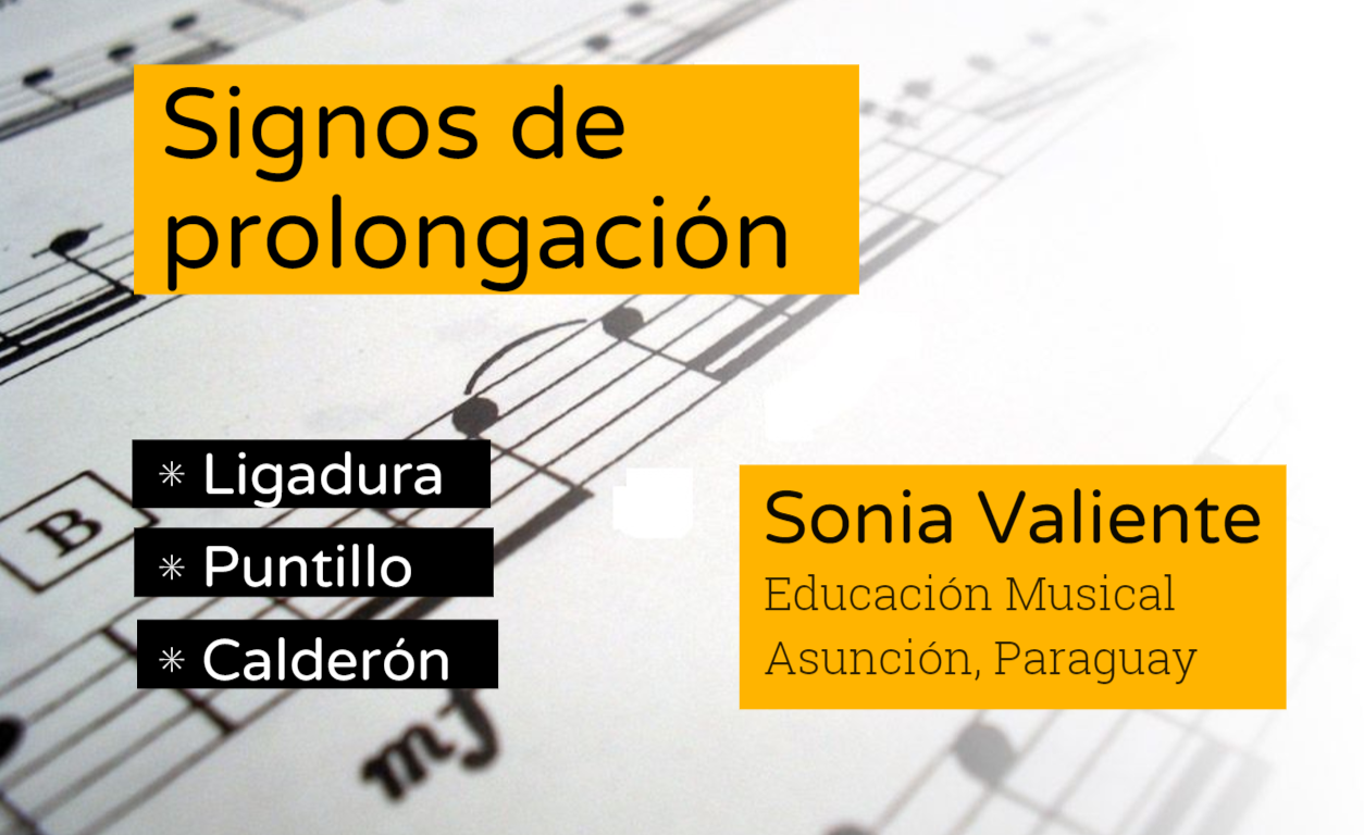 Tempo Di Teoria: Signos de prolongación
