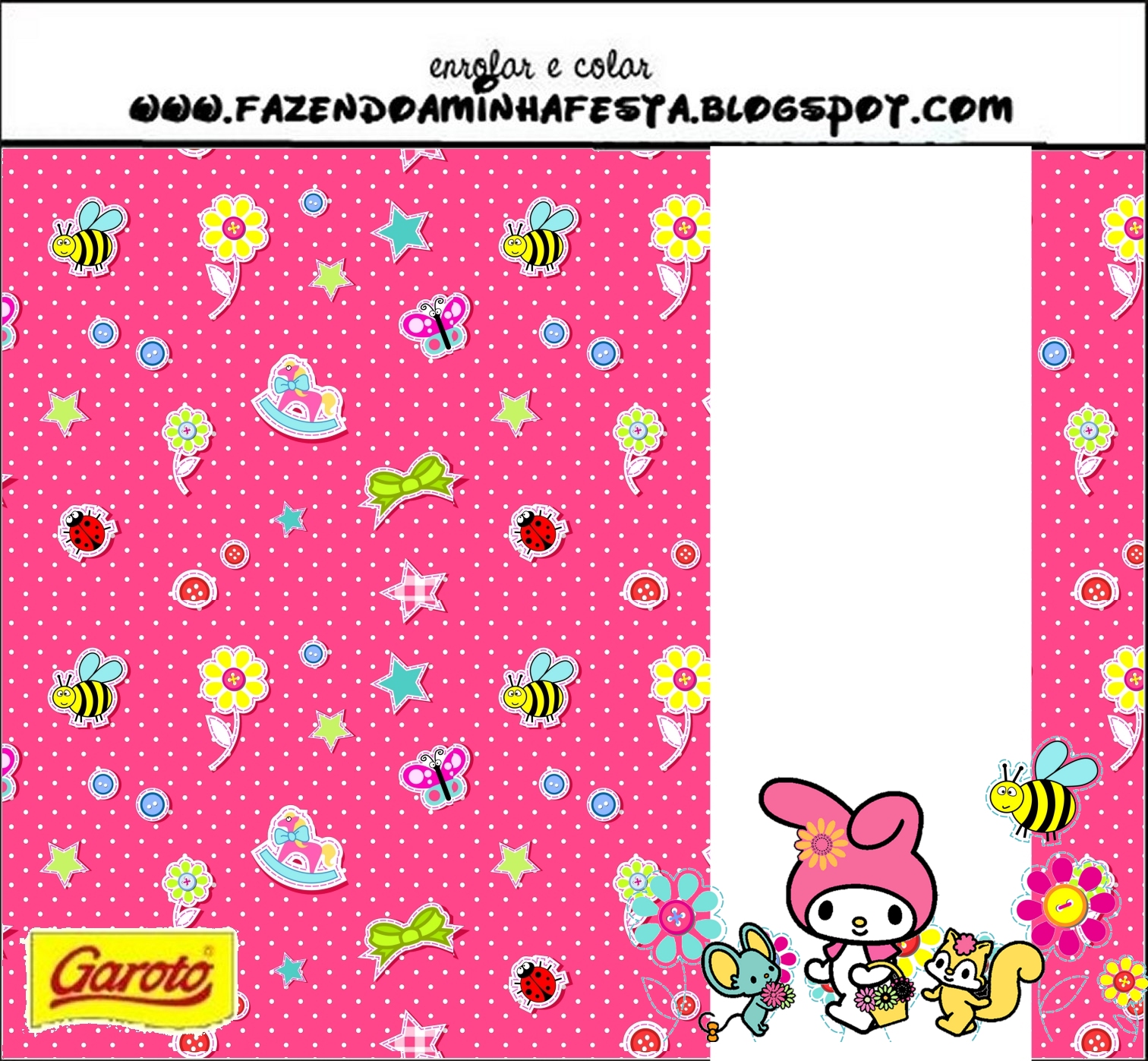 My Melody Birthday Party: Free Printable Candy Buffet Labels. - Oh My ...