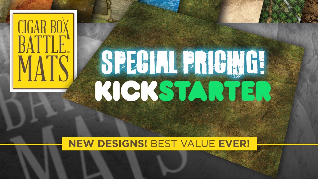 Tabletop Fix: Cigar Box Battle - New Gaming Mats Kickstarter