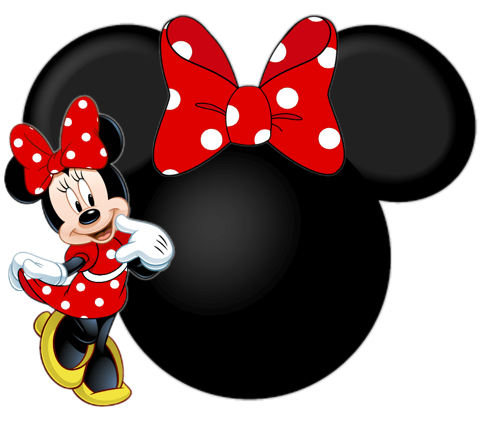 Siluetas de la cabeza de Minnie con lindas ilustraciones. - Ideas y ...