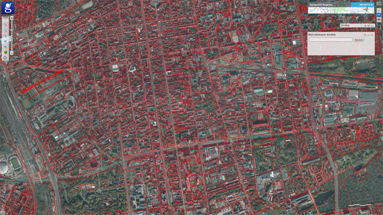 MAPY GEODEZYJNE Z NUMERAMI DZIAŁEK - Mapa działek | mapaGO.pl