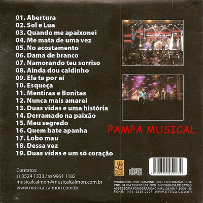 PAMPA MUSICAL: MUSICAL CALMON - VOL 15 - SOL E LUA (AO VIVO)