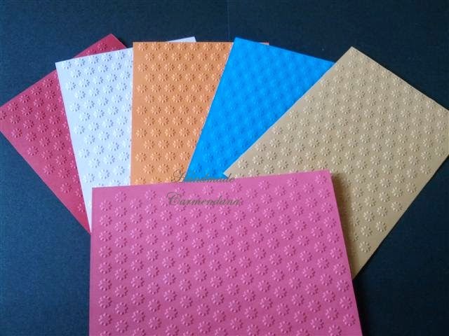 Felicitari handmade (realizate manual): Carton embosat