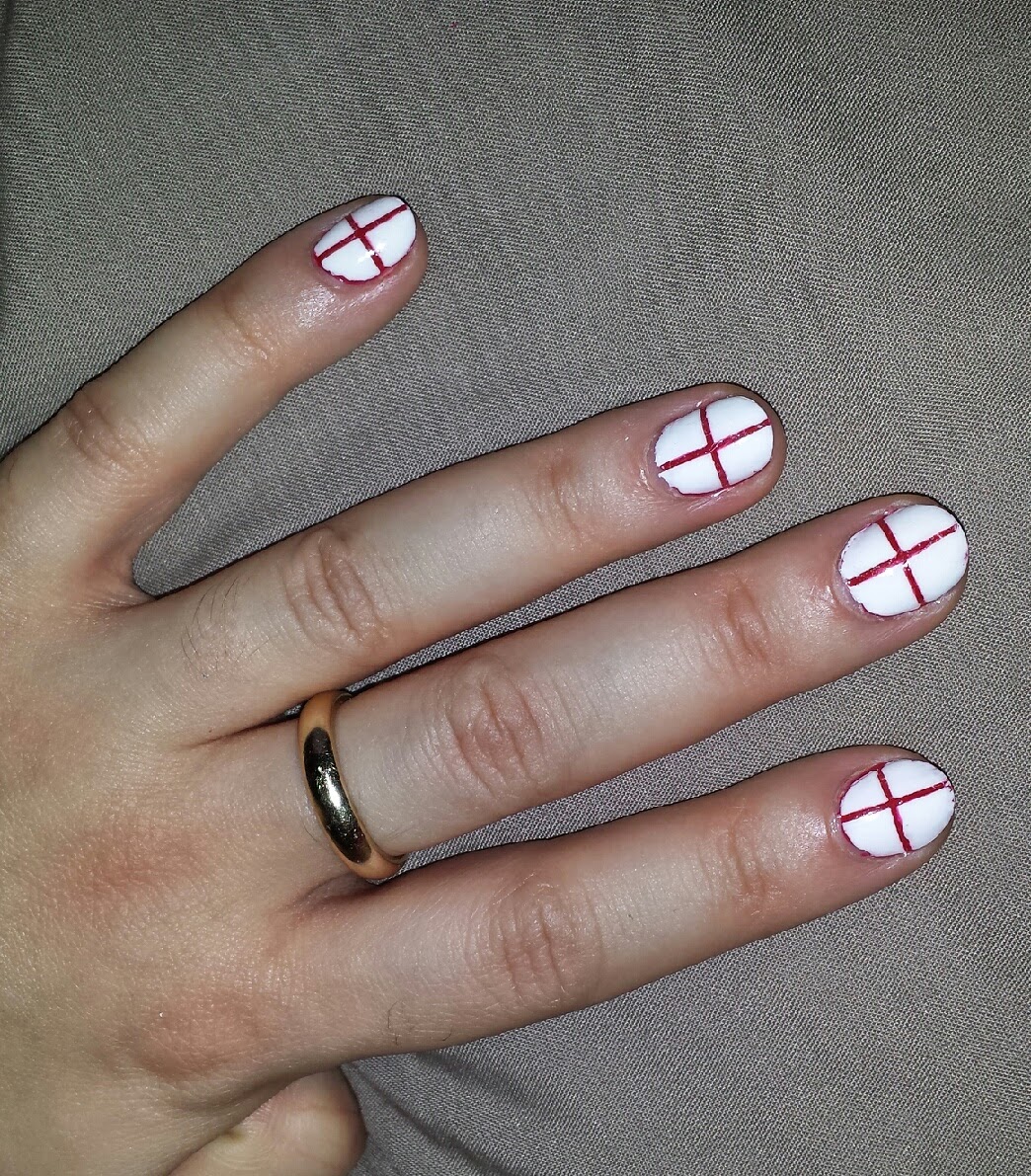 Polish Flag Nail Designs