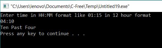 All C Programs: Program 248:Wall Clock Program Method 1 using C