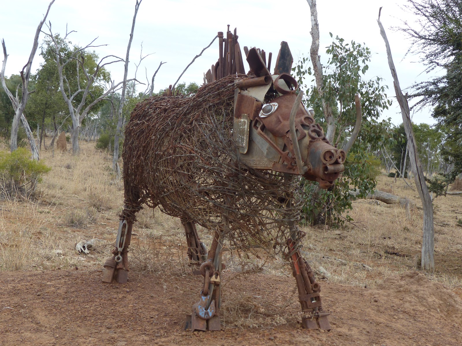 The Wandering Tops: Aramac, Sculpture Trail