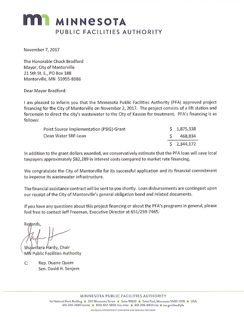 Mantorville A True GEM Formal Award Letter mantorville-a-true-gem-formal-award-letter