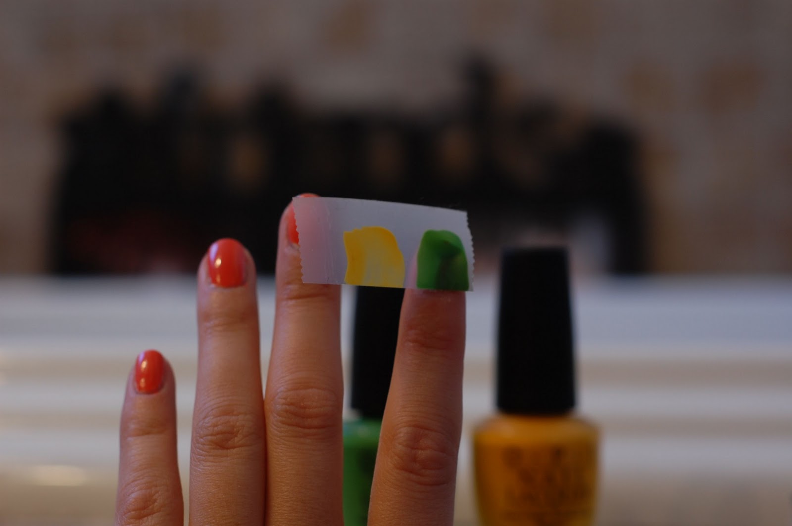 Just B: B Taught: Scotch tape nail polish trick