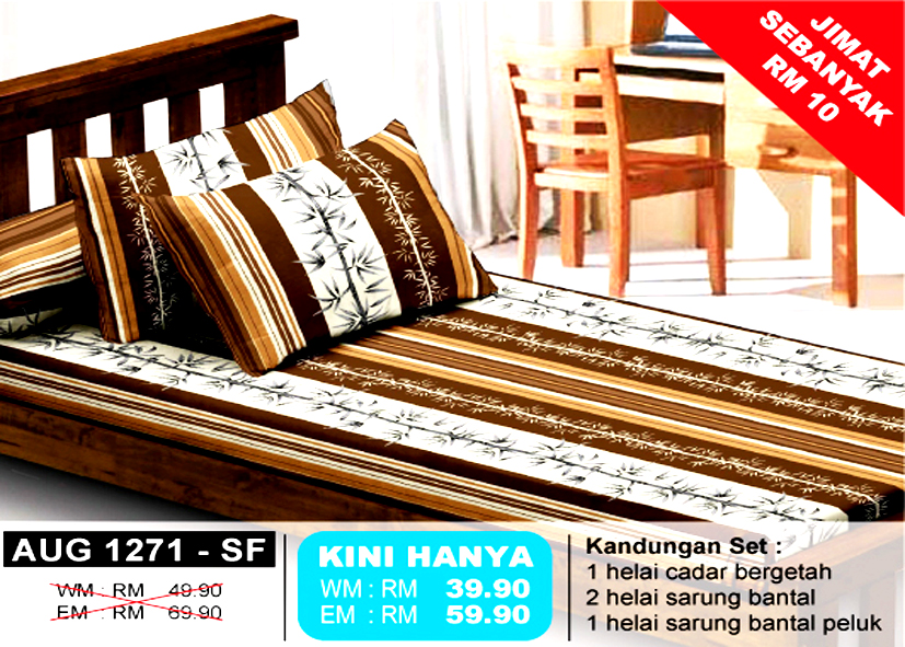 Cadar Asmida: SET CADAR SINGLE FITTED (4PCS)