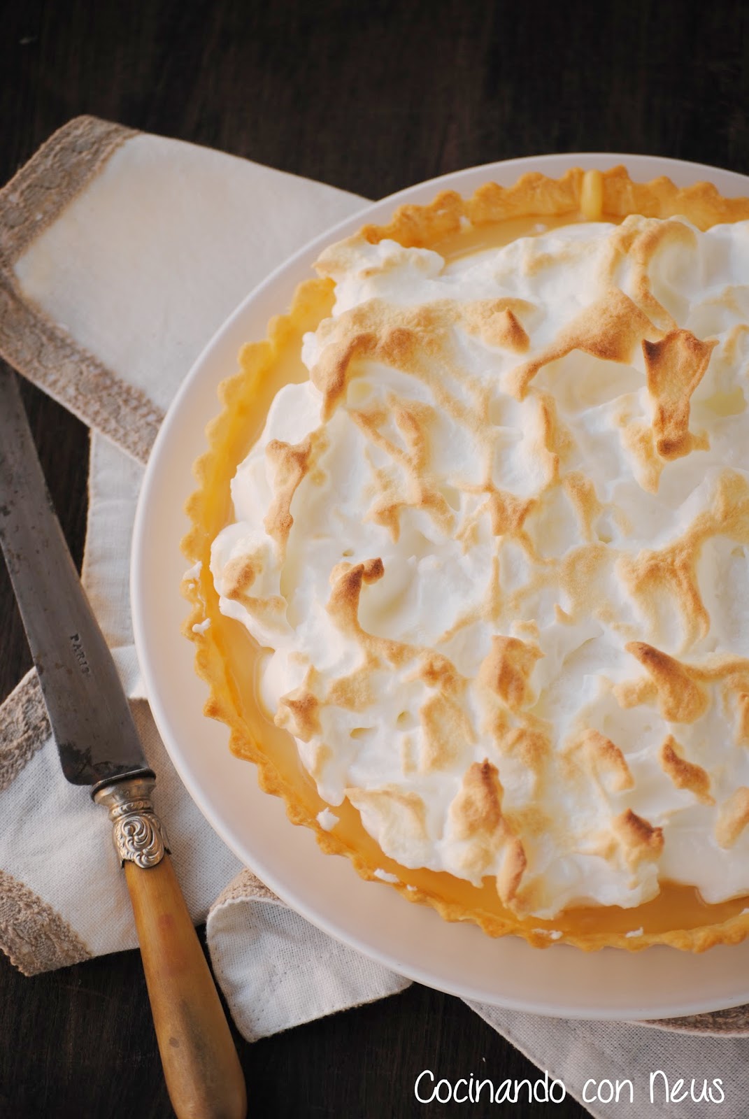 Lemon pie o tarta de limón - Cocinando con Neus