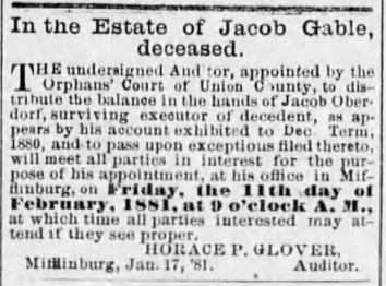 Heather's Genealogy Notes: Jacob Gable 1780-1848