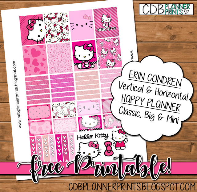 CDB Planner Prints: Hello Kitty