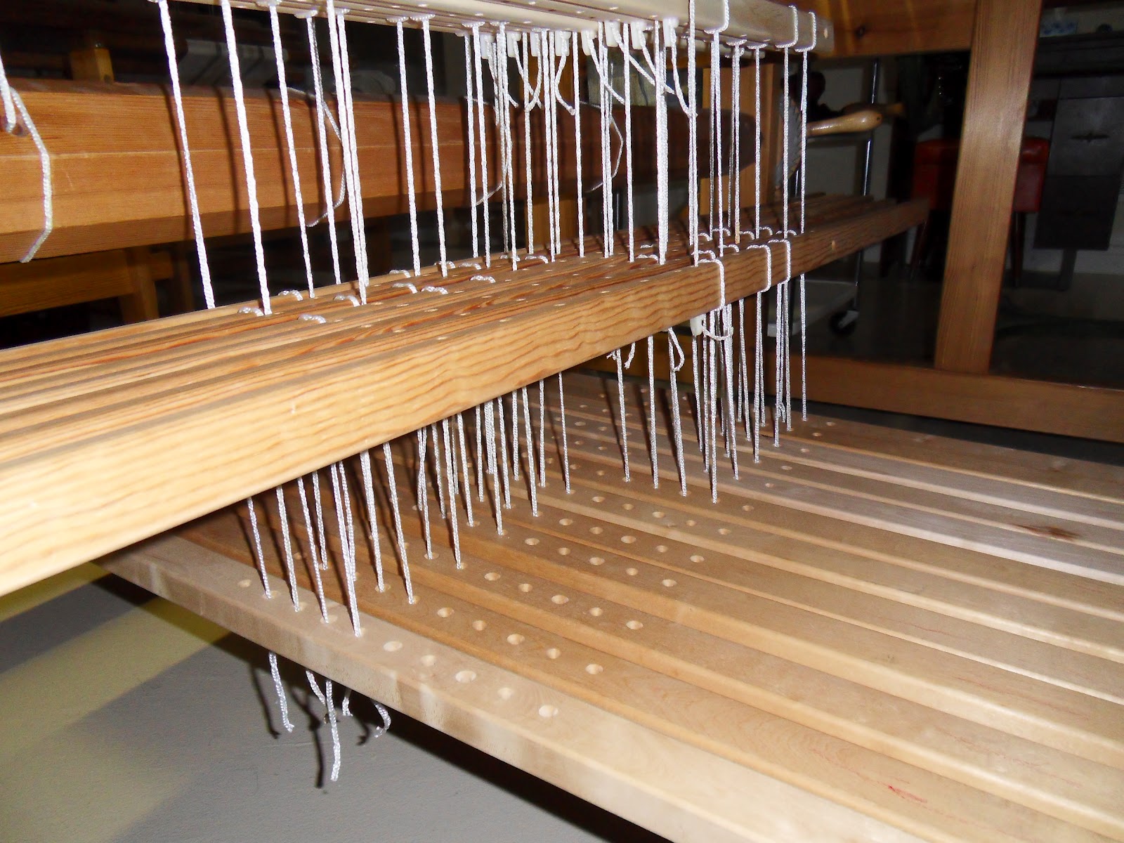 Tissage - Handweaving: double weaving overshot samples