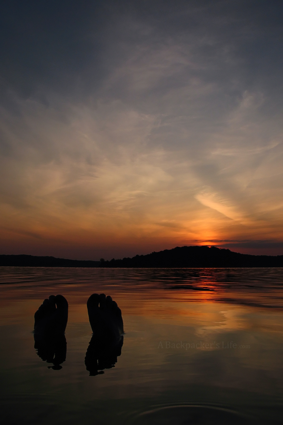A Backpacker's Life: Photography: Sunset from Lake Monroe