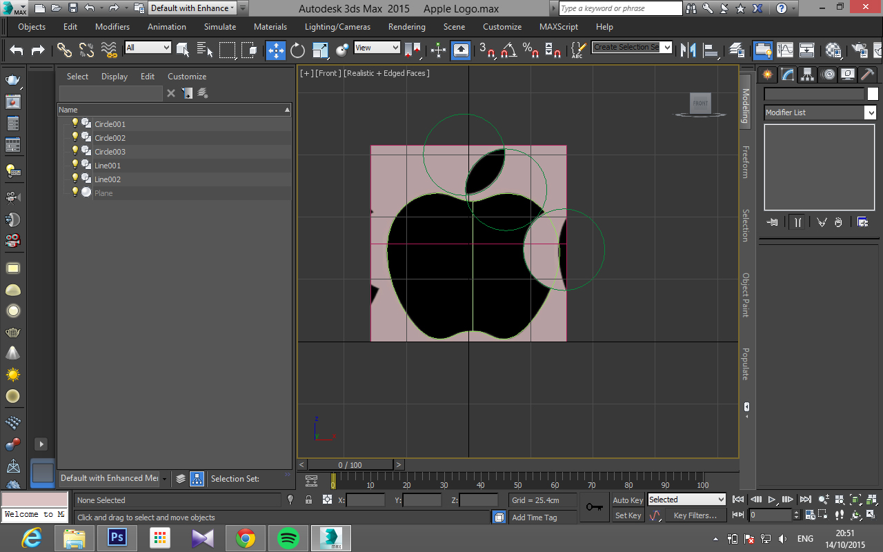 3Ds Max - How to create an Apple logo - JHong | Success