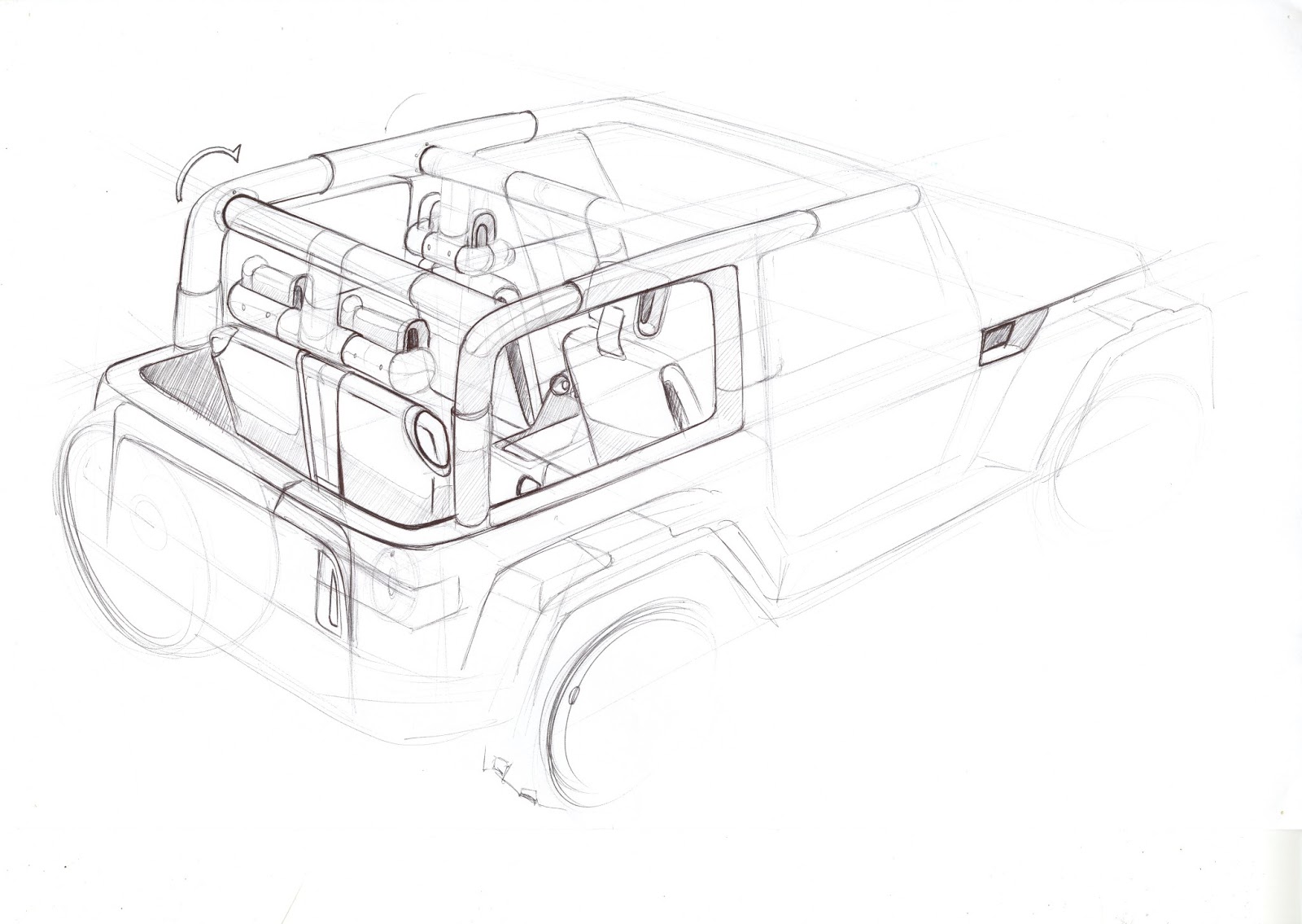 Daniel Osorio design: Jeep sketches