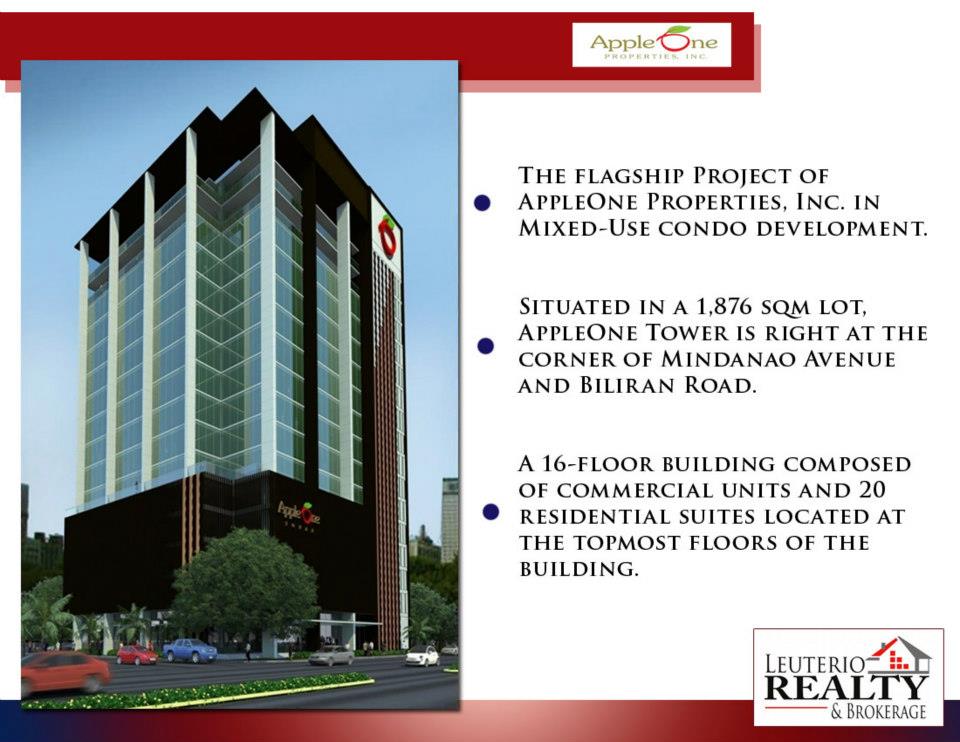 BOHOL PROPERTIES: TOWER CONDOMINUM AppleOne Banawa Heigths Cebu City ...