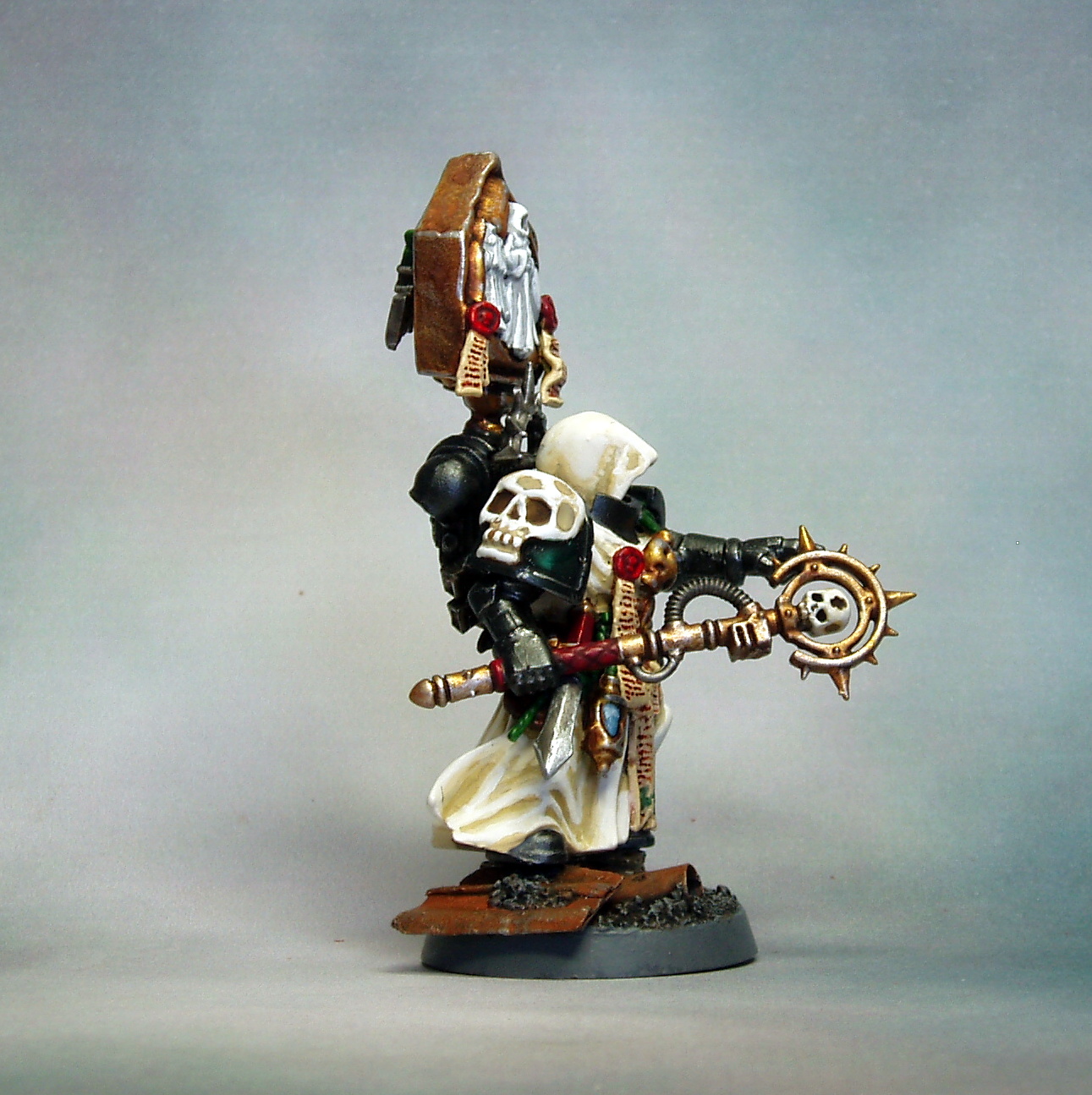 Aurelius Legion: Dark Angels Chaplain - Conversion - Painted