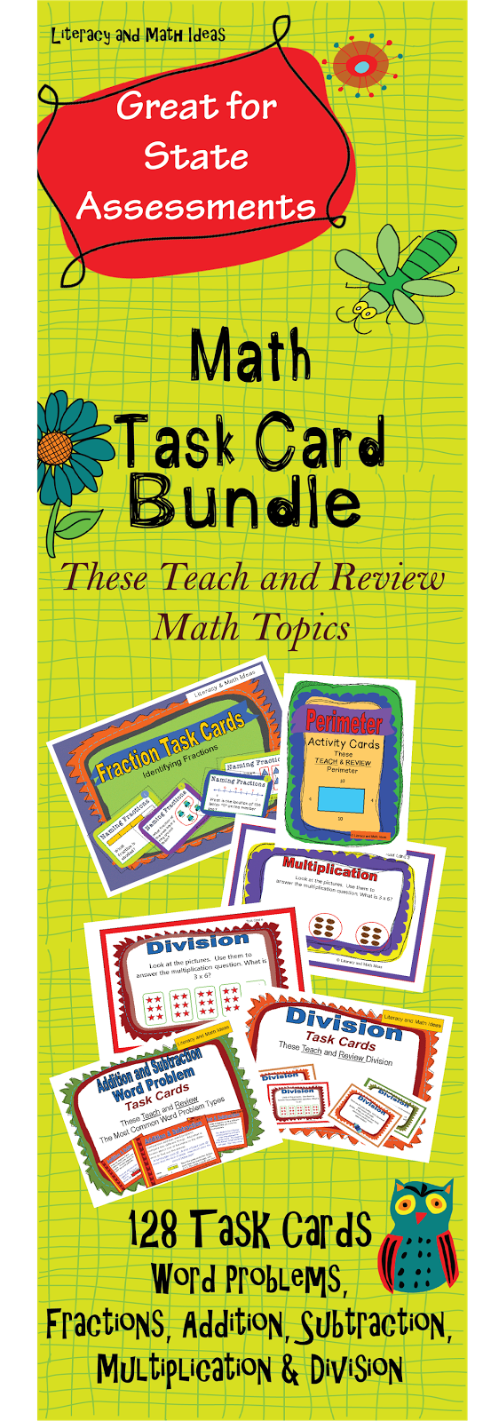 Literacy & Math Ideas: Math Task Cards Bundle