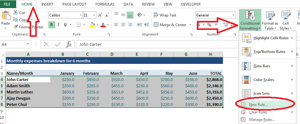 How To Highlight Alternate Rows In Excel 2013 Fundoo Excel