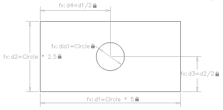 AutoCAD 2013 Essential: Formulas in Constraints - Paramatric Design