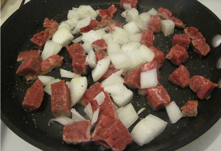 Cooking Stuff: Less Greasy Steak and Cheese Sub