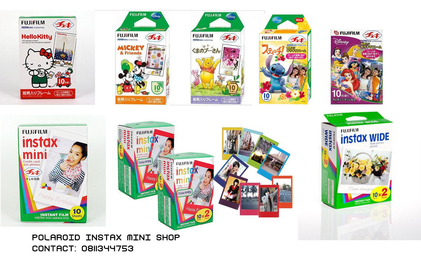 POLAROID INSTAX MINI SHOP: FUJIFILM Instax Mini Films