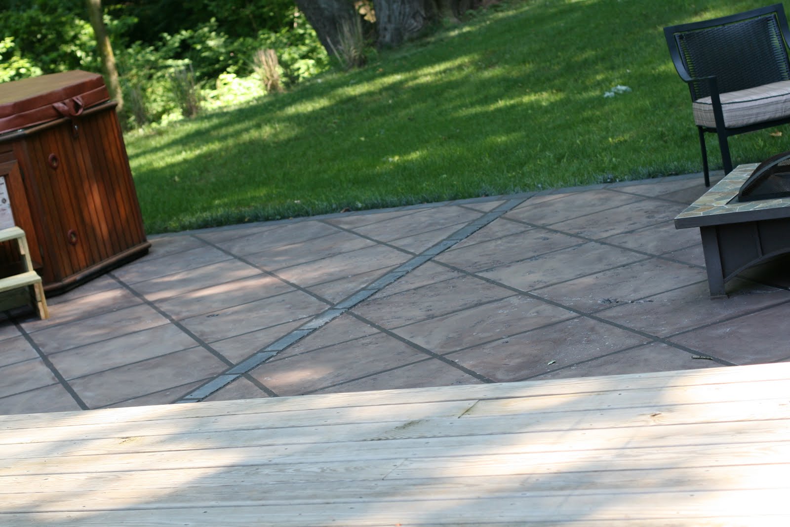 Our Li'l Blessed Nest: Concrete Patio Transformation