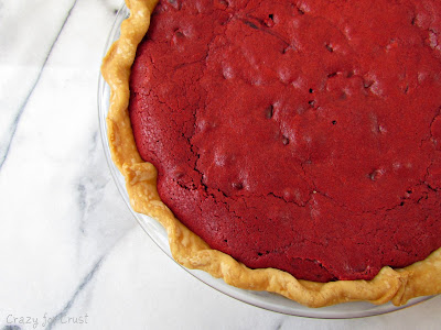 Red Velvet Brownie Pie {#LovethePie} - Crazy for Crust