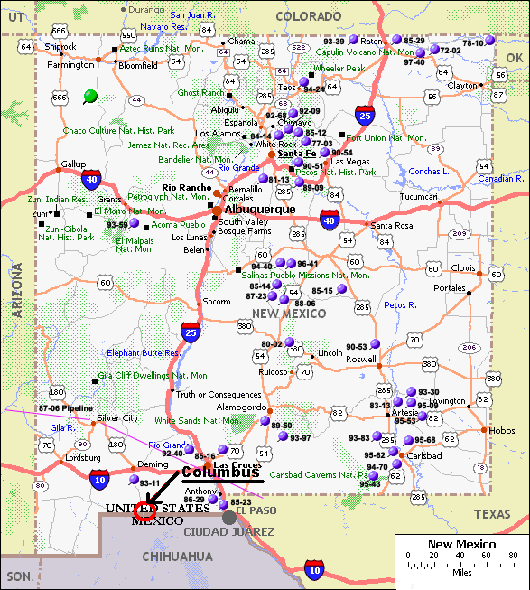 Graphic Firing Table: Battles that Changed History; Columbus, 1916