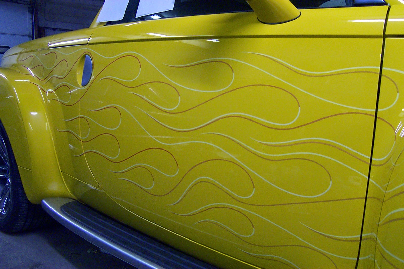 Dennis Day Designs - Lettering, Pinstriping; Murals: Flames