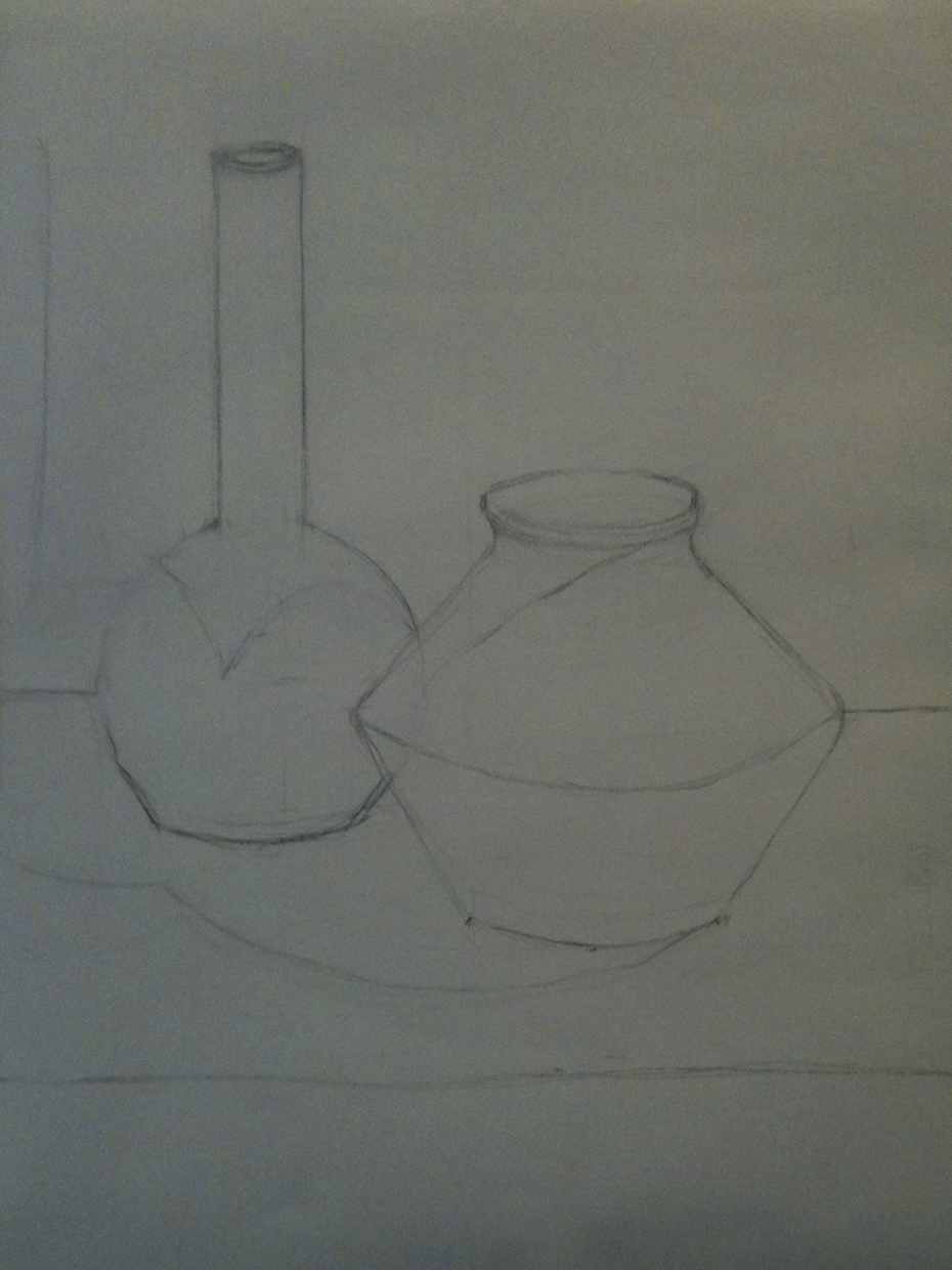 Fatuitas: Primer dibujo, jarrones