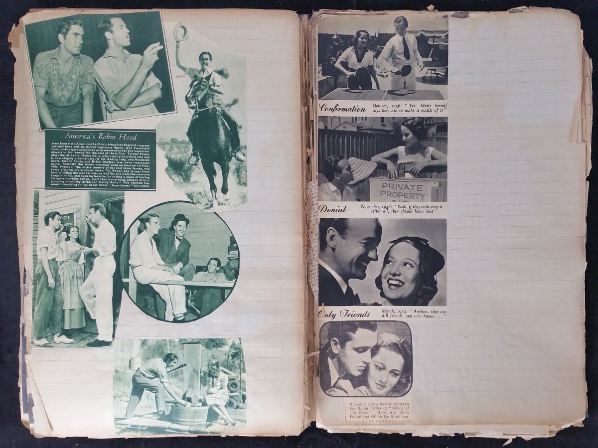 A Wonderful Hollywood Movie Star Scrapbook From the 1930s and 1940s ...